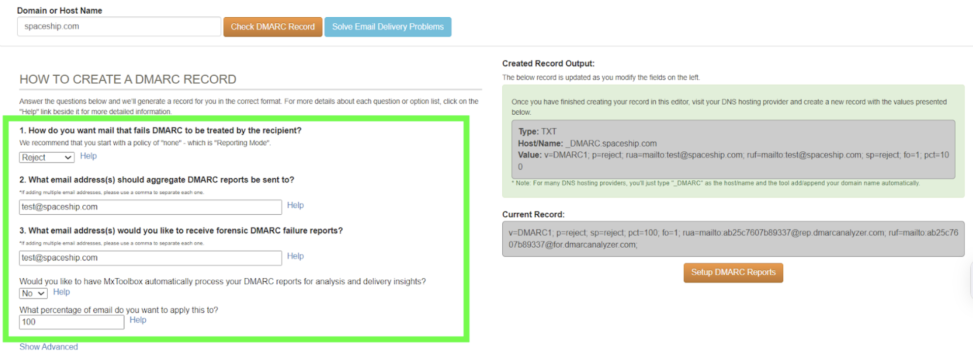 How to Set Up a DMARC Record for Your Domain (Using Online Tools)