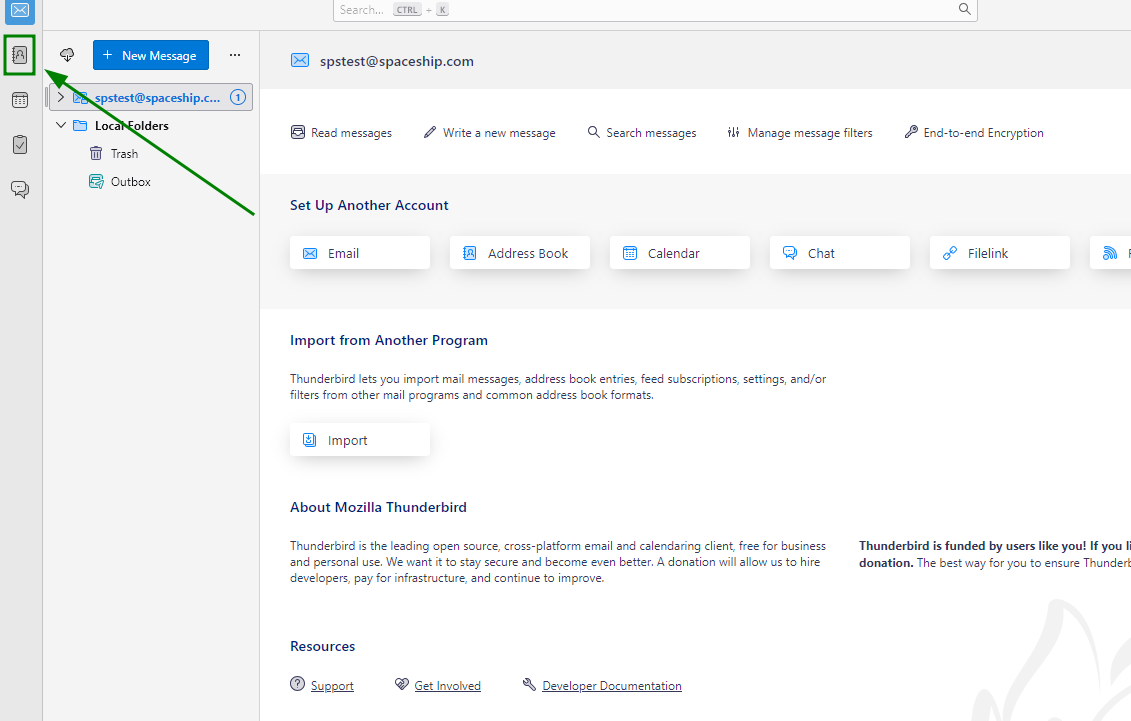 How to Set Up Spacemail Address Book in Thunderbird via CardDAV