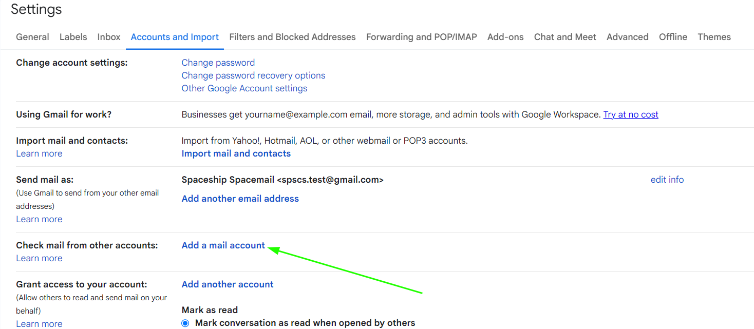 How to Link Your Spacemail Account to Gmail Using Gmail Fetcher