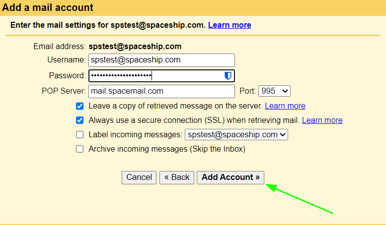 How to Link Your Spacemail Account to Gmail Using Gmail Fetcher